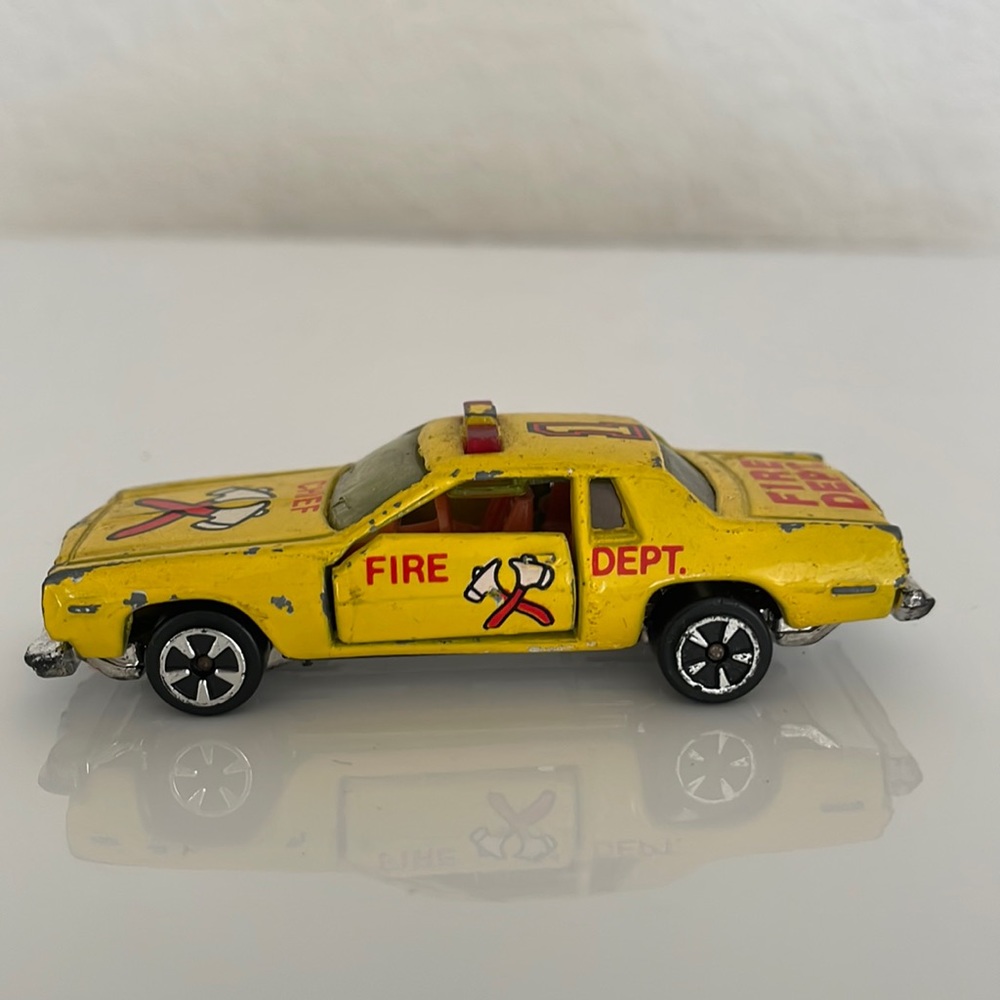 Vintage 1981 Kidco Fire Department Toy Car - Gem